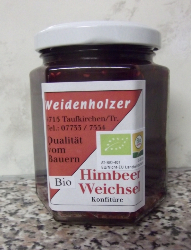 Marmelade Konfitüre Ribisel-Weichsel Bio - RIADAREI